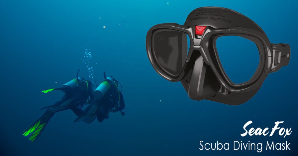 Seac Fox scuba diving mask, diving mask with corrective glasses