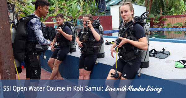 SSI Open Water Course in Koh Samui: Dive with Member Diving